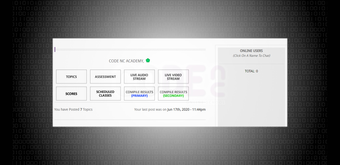 The Code NC Online School | codenc.com/school